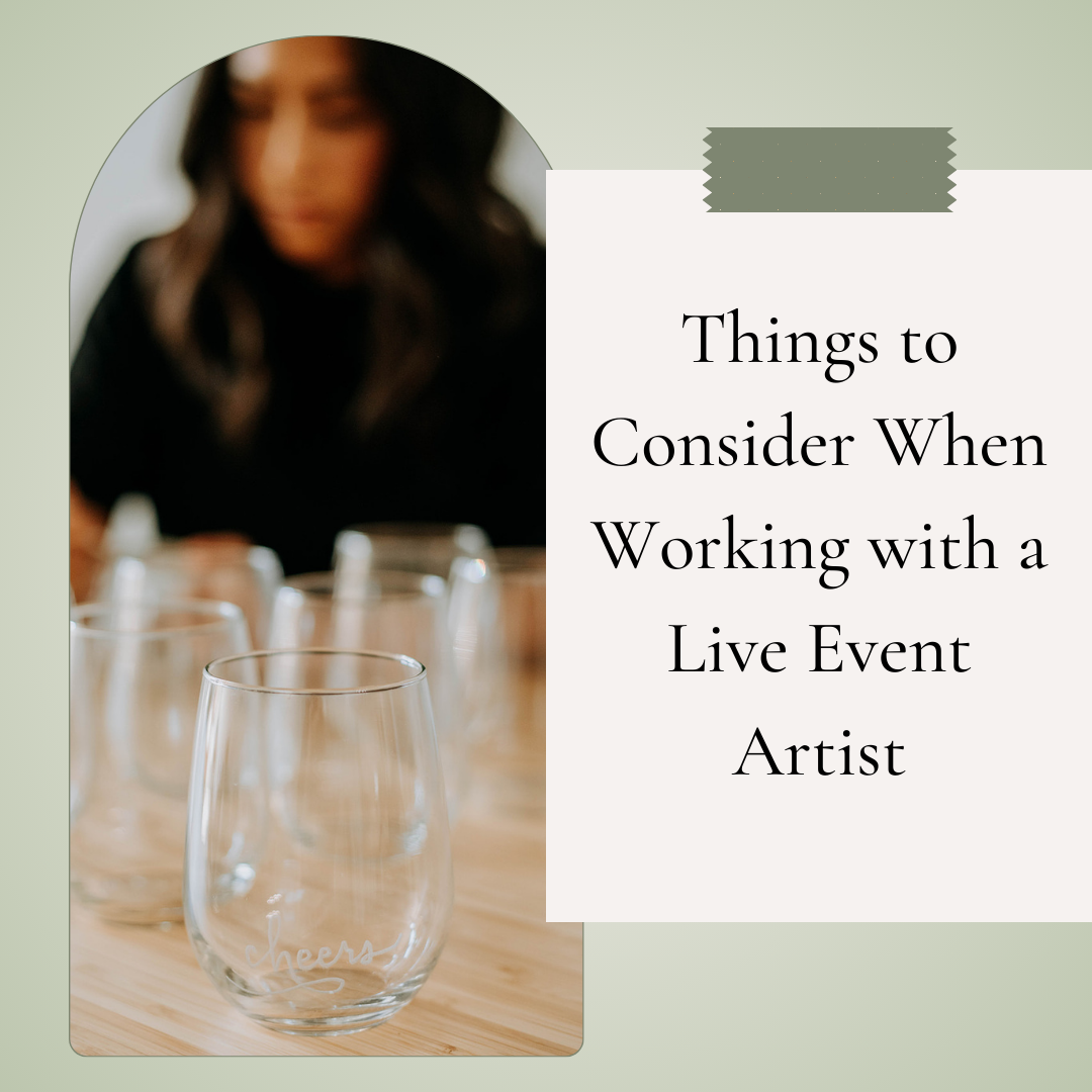 Things To Consider When Working With A Live Event Artist